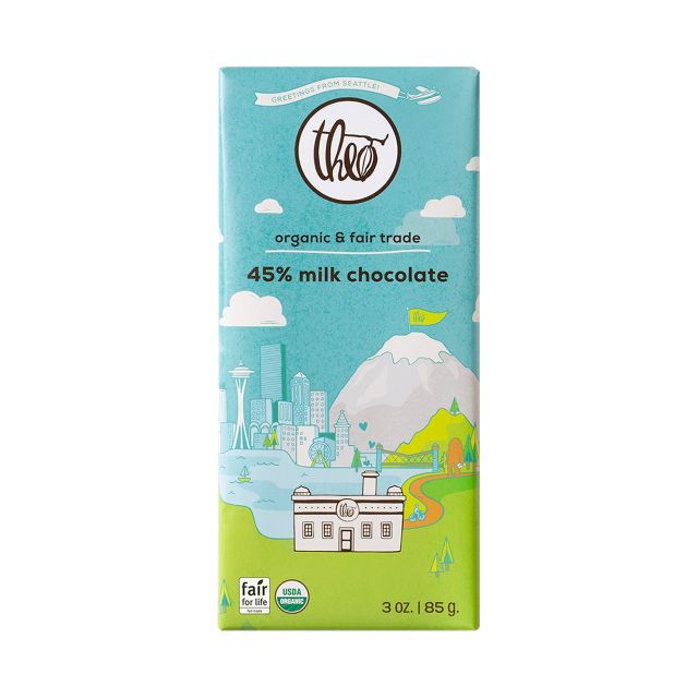 Theo Chocolate - Seattle 45% Milk Chocolate Bar - 3oz - Pacific ...